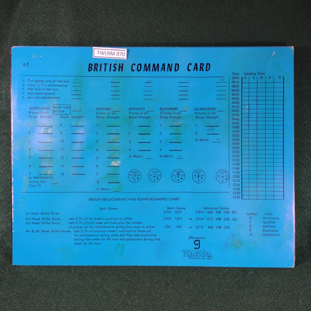 The Battle of Britain - Gamescience - Fair (NO BOX) – The War Library