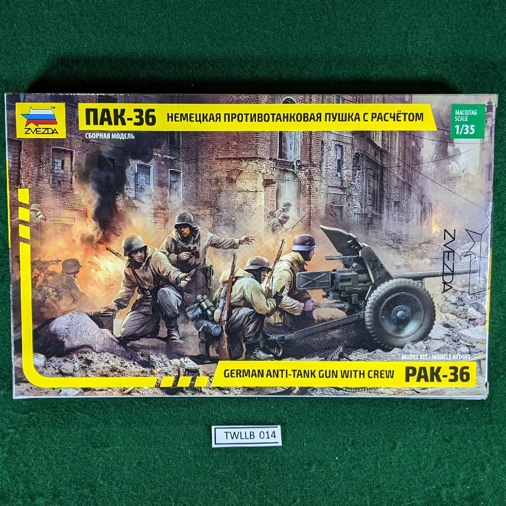 Pak-36 German Anti-tank Gun with Crew - 1/35 - Zvezda 3610 – The War ...