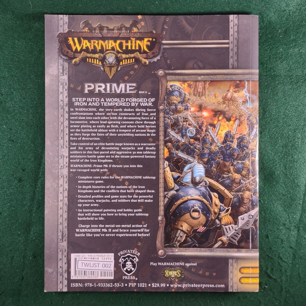 Warmachine: Prime MKII - Privateer Press - softcover - Very Good – The ...