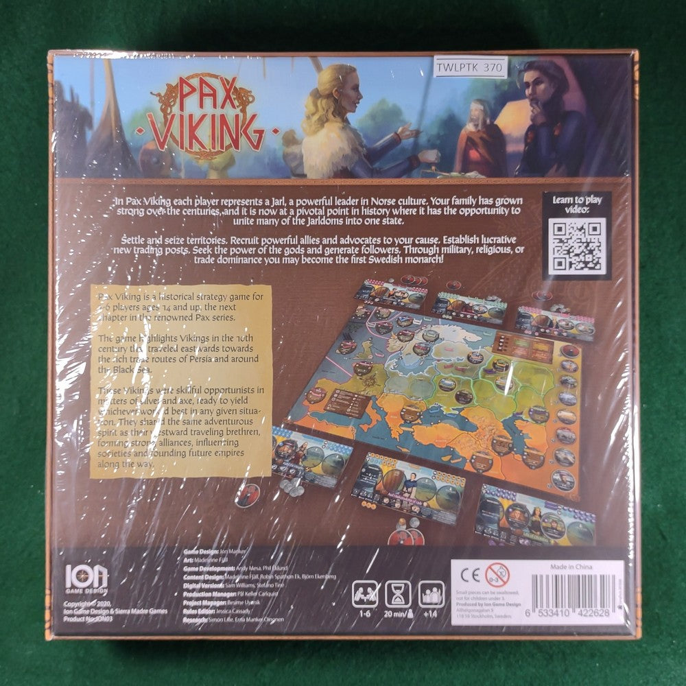 Pax Viking - Ion Game Design - In Shrinkwrap - Damaged Box – The War ...