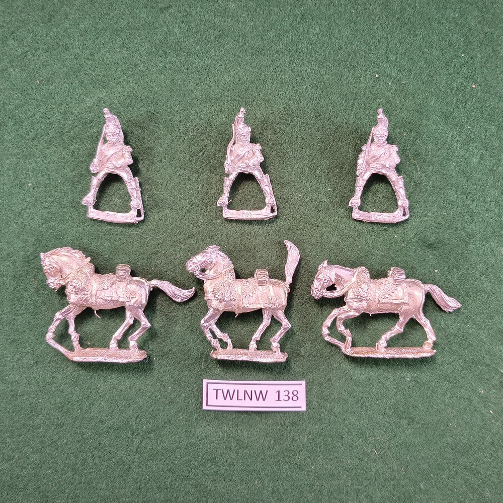French Cuirassiers Galloping with Swords Shouldered - FN62 - Perry Min ...