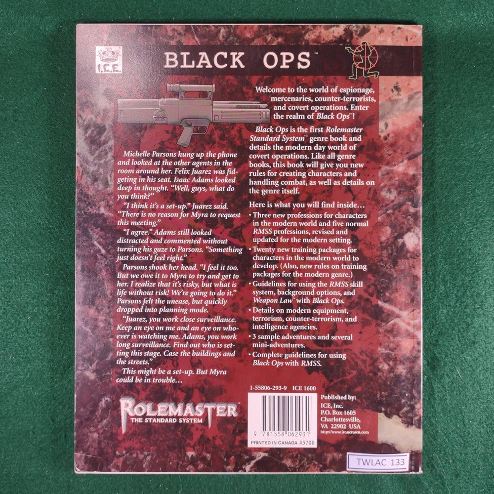 Black Ops - ICE 5700 - Rolemaster RMSS - Softcover – The War Library