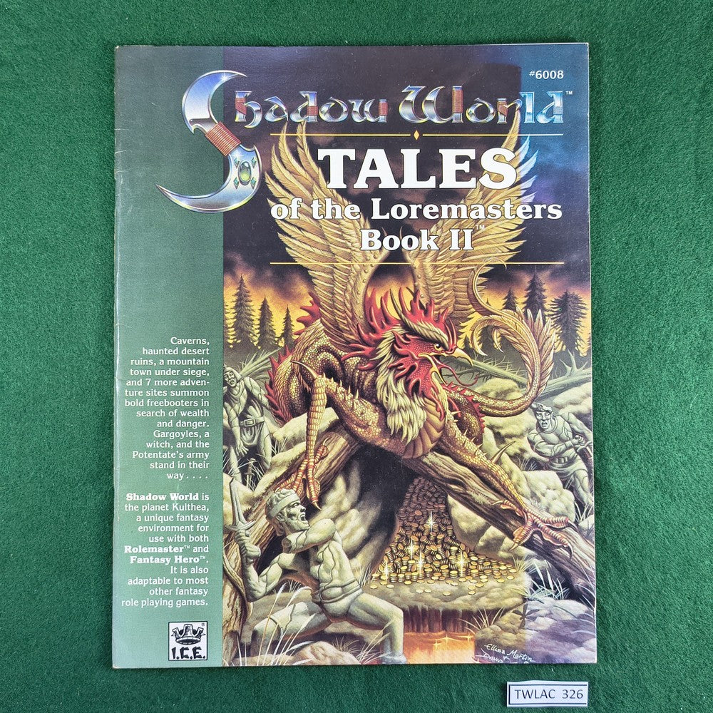 Tales of the Loremasters Book II - Shadow World - Rolemaster - ICE6008 ...