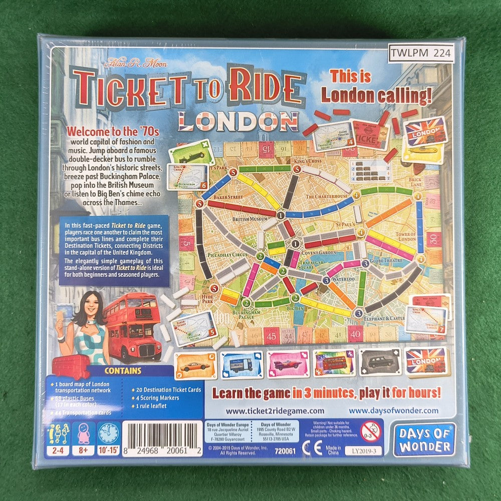 Ticket to Ride: London - Days of Wonder - In Shrinkwrap – The War Library