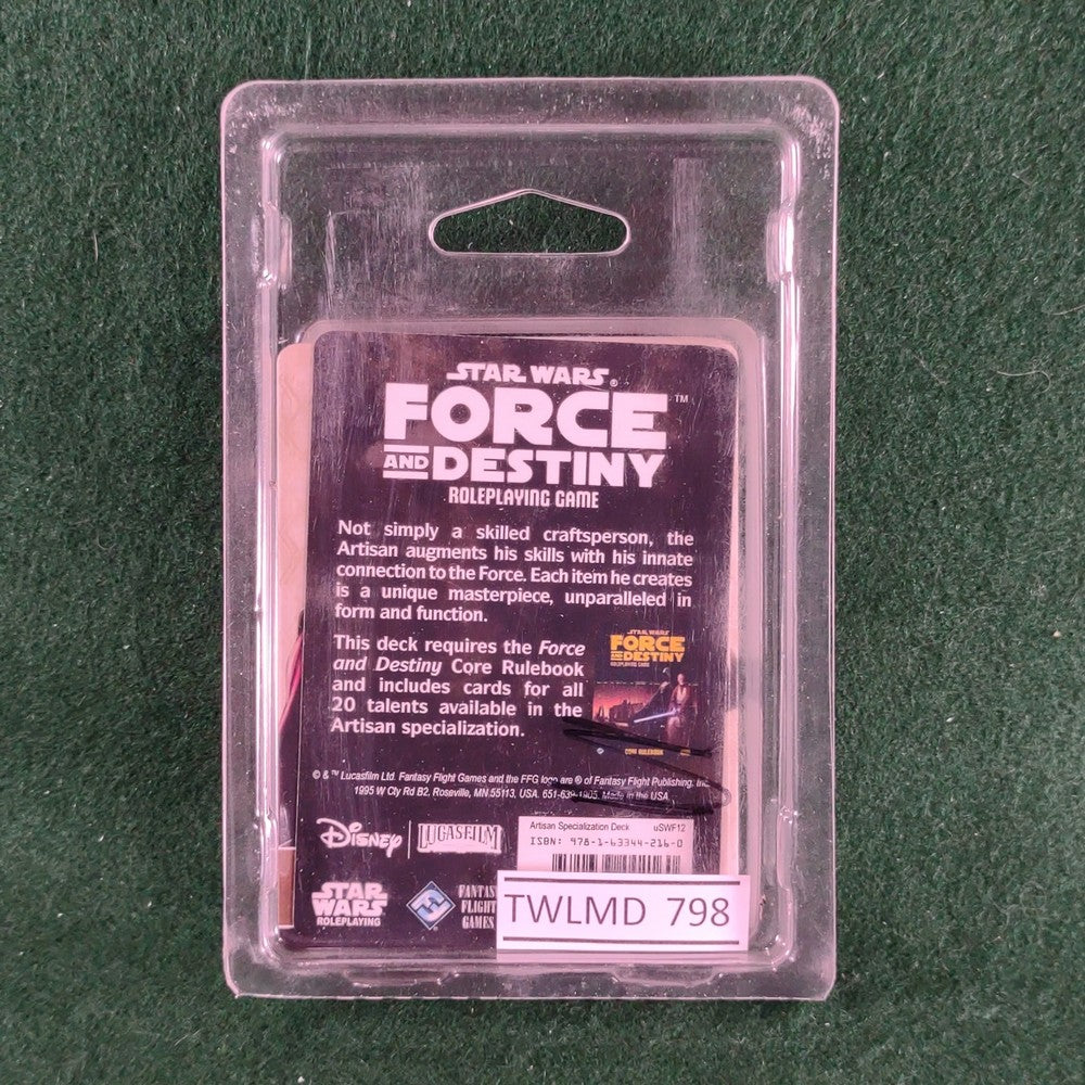 Specialization Deck: Sentinel Artisan - Star Wars Force and Destiny RP ...
