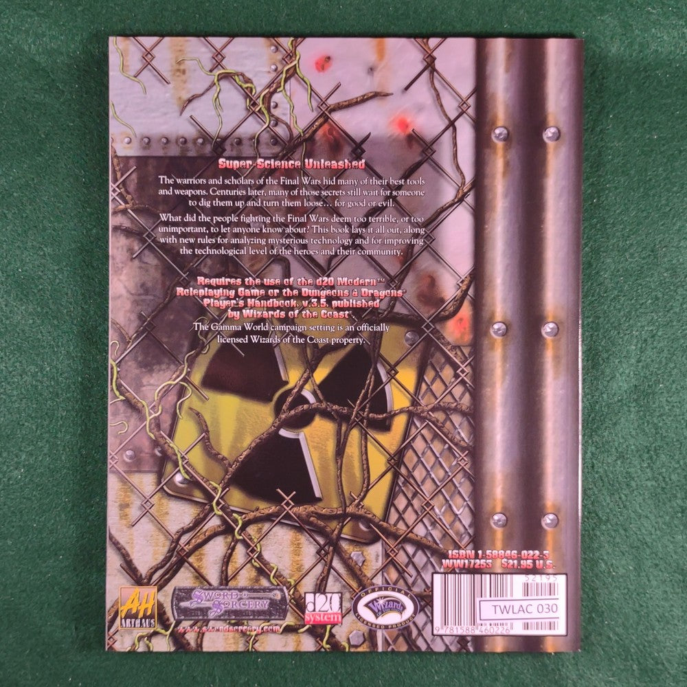 Out of the Vaults - d20 Gamma World Technology Sourcebook - Arthaus ...