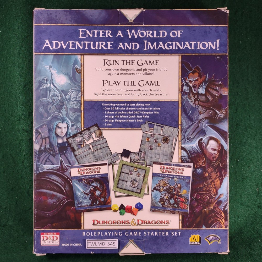 Dungeons & Dragons 4th Edition - Roleplaying Game Starter Set - Unpunc ...