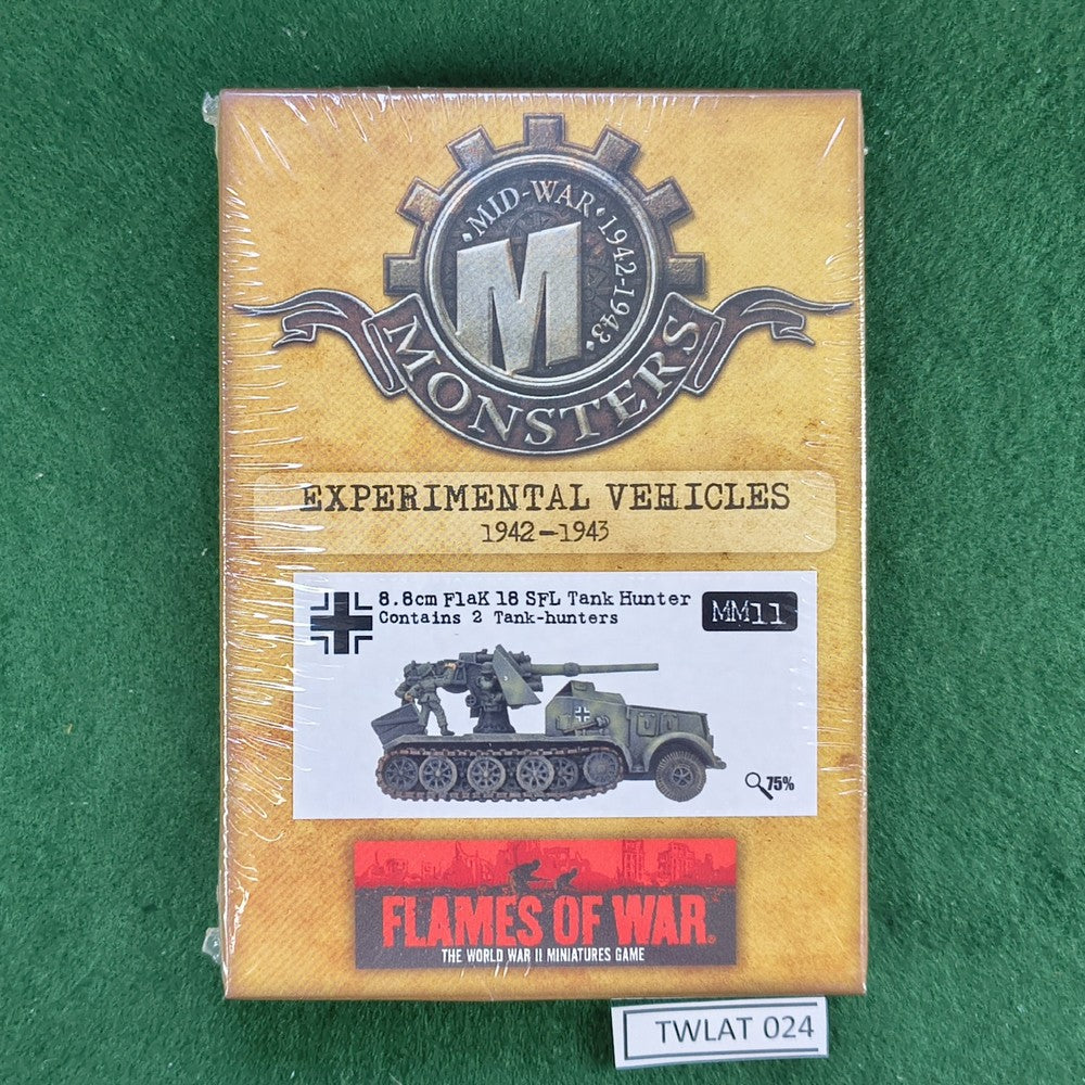 8.8cm FlaK 18 SFL Tank Hunter (2) - MM11 - FoW Mid-War Monsters - 15mm ...