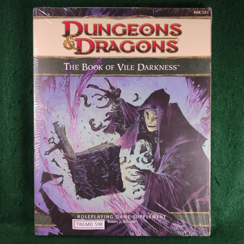 The Book of Vile Darkness - Dungeons & Dragons 4th Edition - Softcover ...