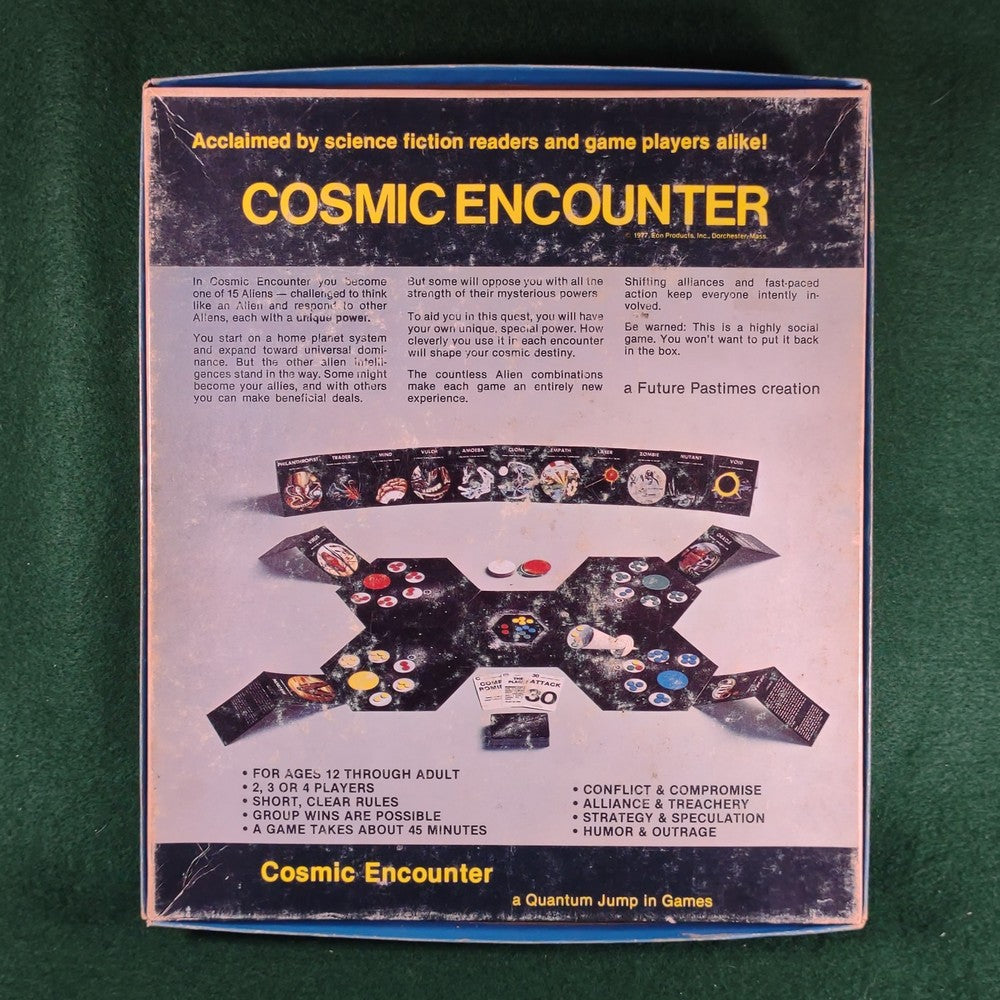Cosmic Encounter (1977) + Expansions 1,2,3,8,9 - Eon Products - Good ...