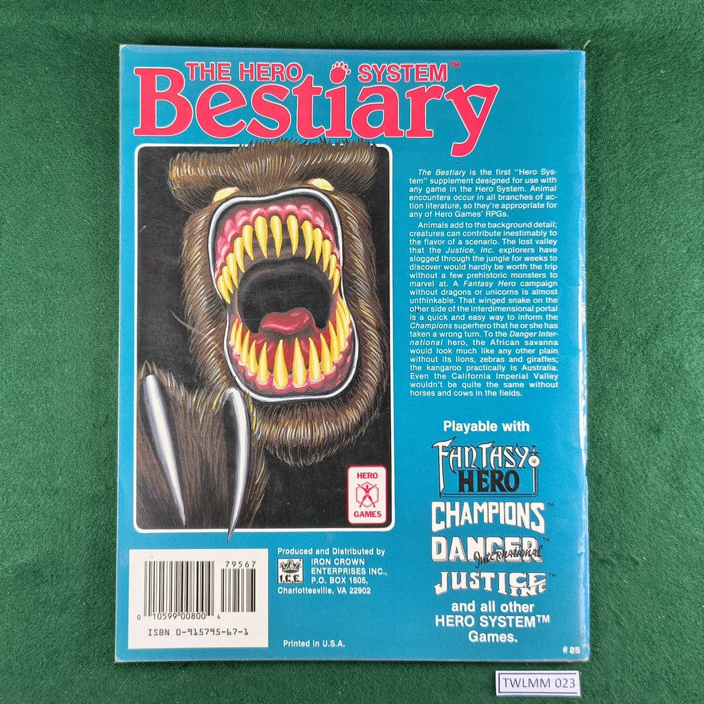 The Hero System Bestiary (3rd Ed.) - Hero Games - Softcover - Fair ...