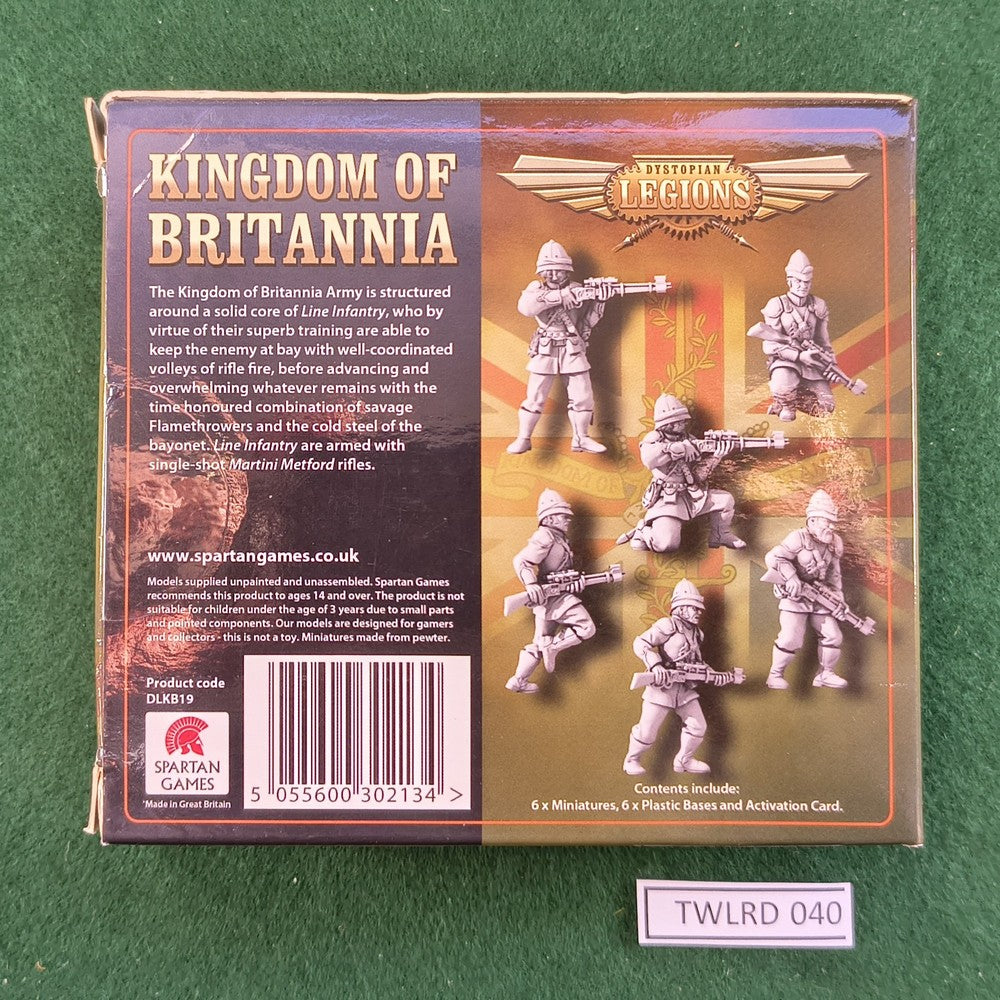 Line Infantry Section, Kingdom of Britannia (6) - Dystopian Legions ...