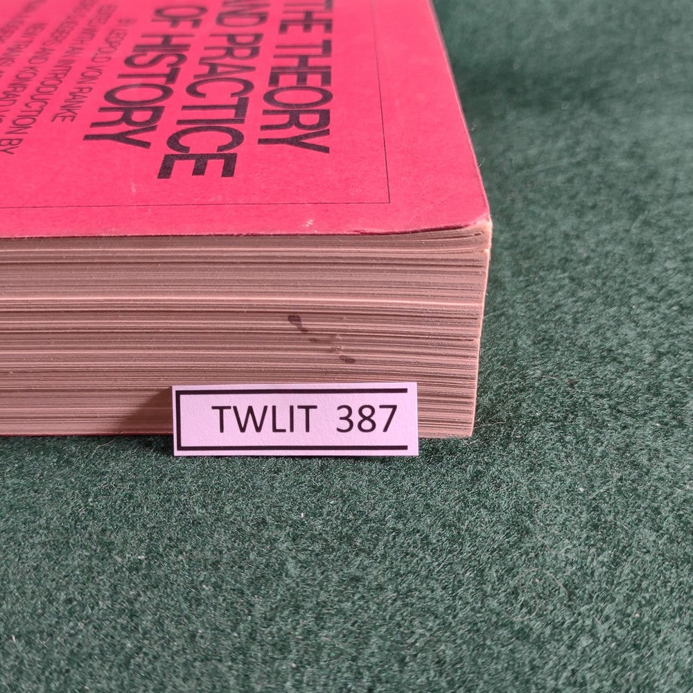 The Theory and Practice of History - Leopold von Ranke - Softback - Go ...