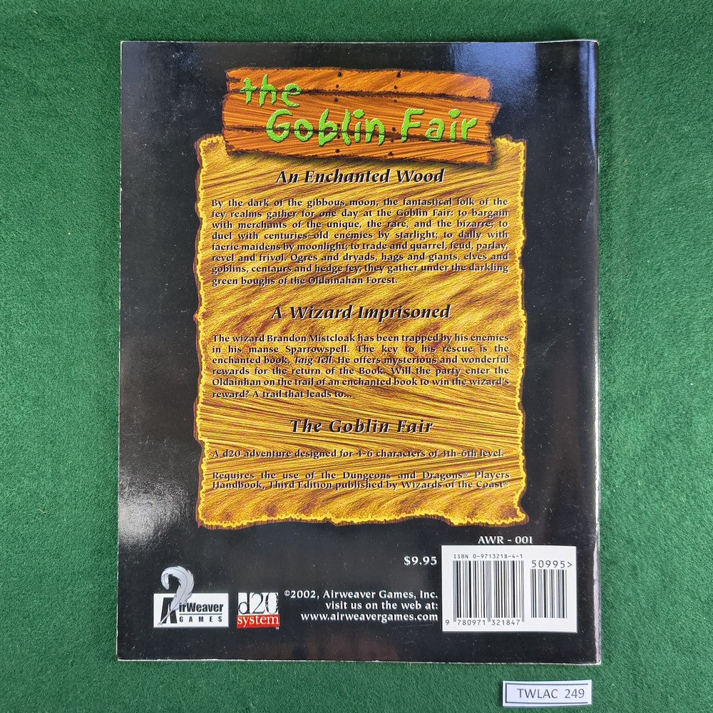 The Goblin Fair - D&D 3rd Ed. - Airweaver Games - Softcover – The War ...