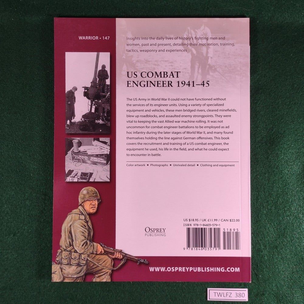 US Combat Engineer 1941-45 - Osprey - Warrior 147 - Softcover – The War ...