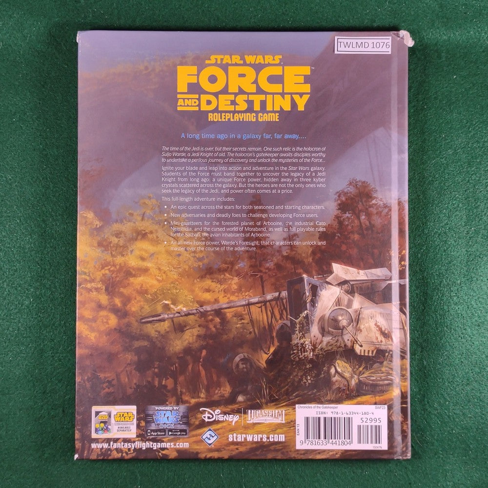 Force and Destiny: Chronicles of the Gatekeeper - Star Wars RPG - Hard ...