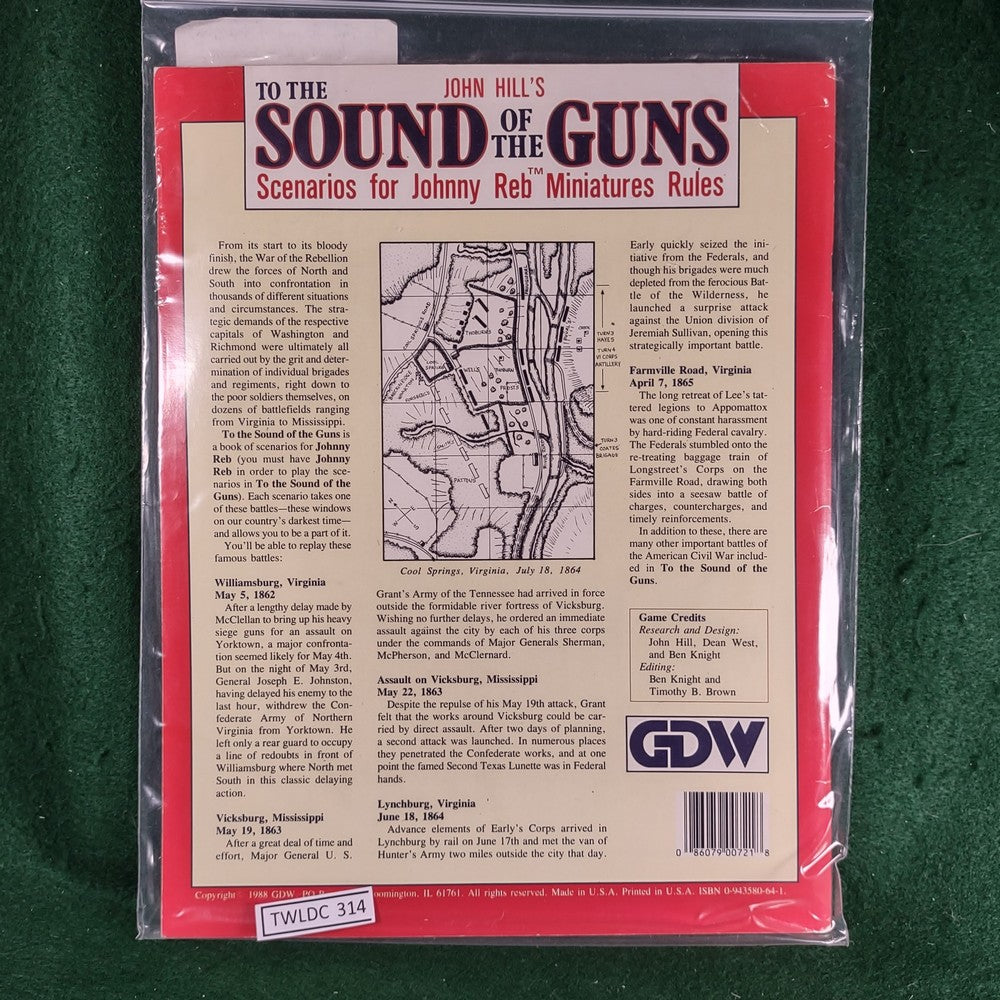 To the Sound of the Guns: Scenarios for Johnny Reb - GDW - Softcover ...