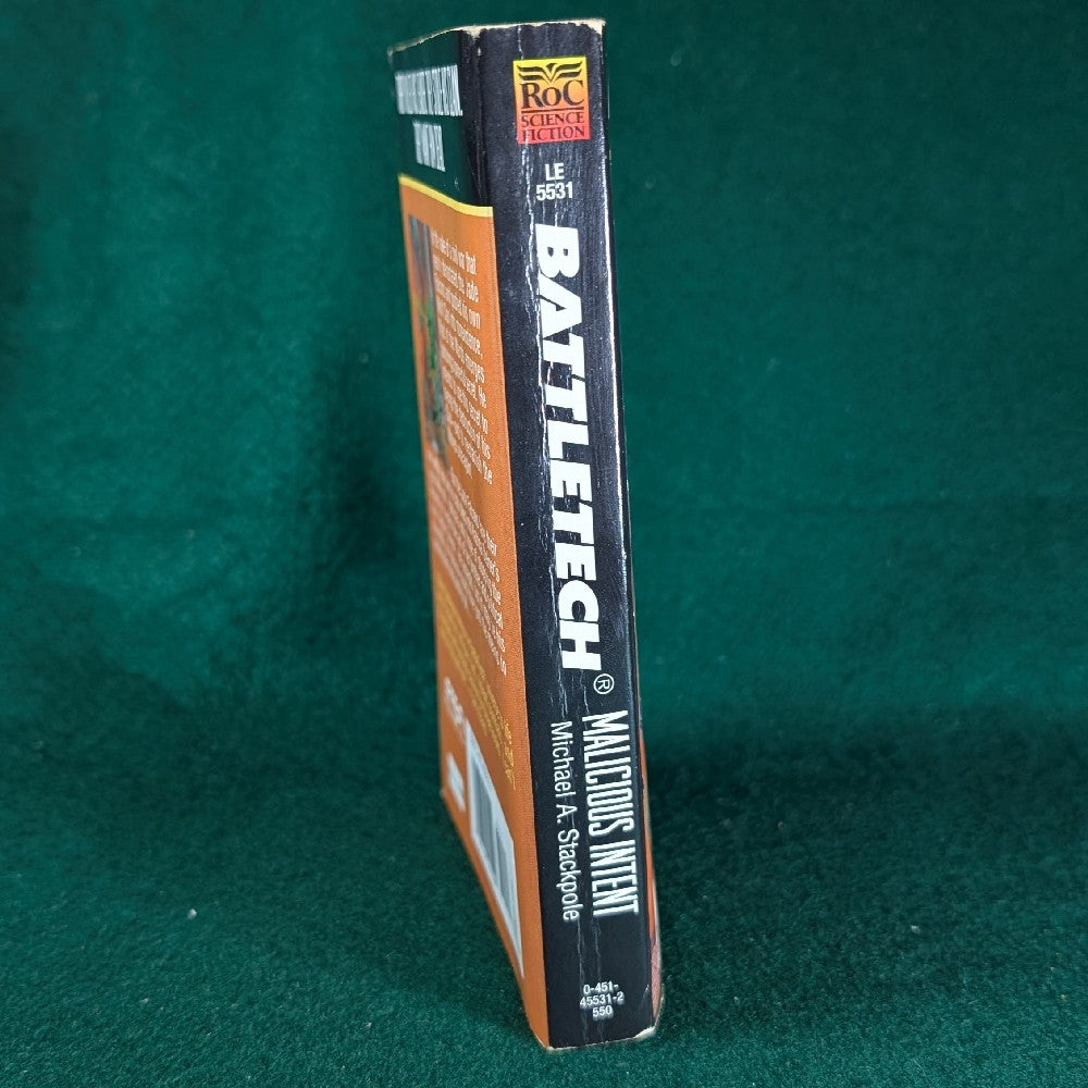 Malicious Intent - Michael A. Stackpole - Battletech novel - Softcover ...