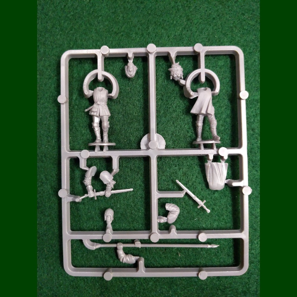 Foot Knights 1450-1500 Command Sprue - 2 figures - Perry Miniatures ...
