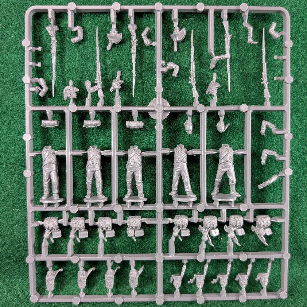 Napoleonic Spanish Infantry Firing Line - 1 sprue - 5 figs - Perry Min ...