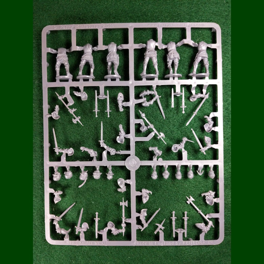 Foot Knights 1450-1500 Sprue - 6 figures - Perry Miniatures – The War ...
