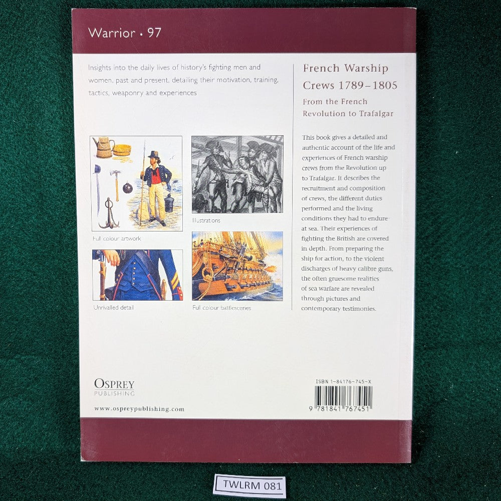 French Warship Crews 1789-1805 - Terry Crowdy - Osprey Warrior 97 - So ...