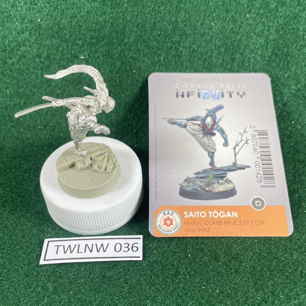 NA2: Saito Togan - Infinity - Assembled Metal Miniature - Unpainted – The War Library