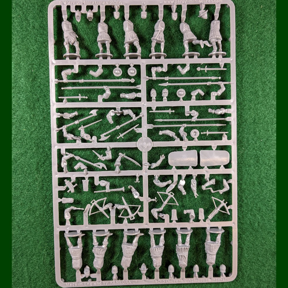 Agincourt French Infantry Sprue - 12 figures - Perry Miniatures – The ...