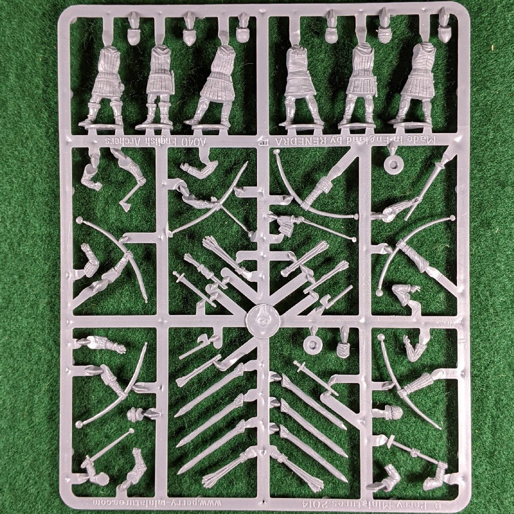 Agincourt English Archers Sprue - 6 figures - Perry Miniatures – The ...