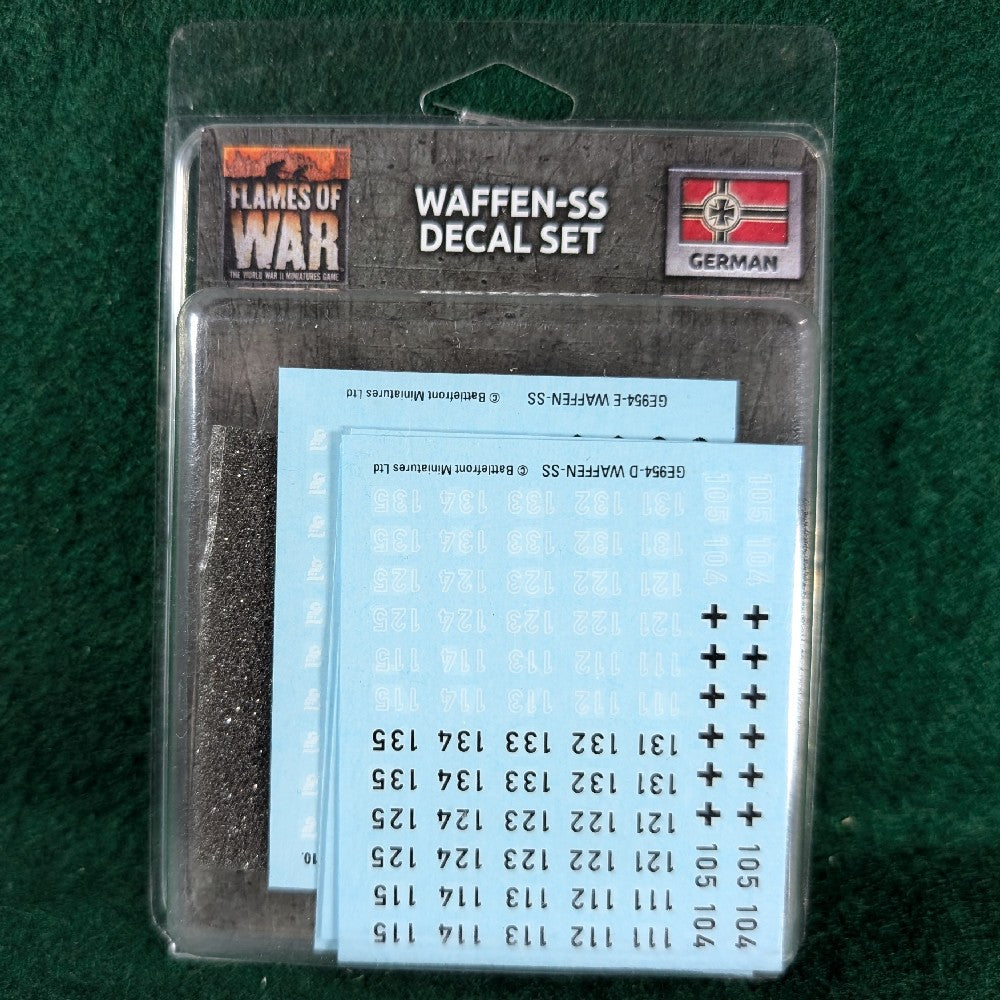 German Waffen-SS Decal Set - GE954 - Flames of War 15mm WWII – The War ...