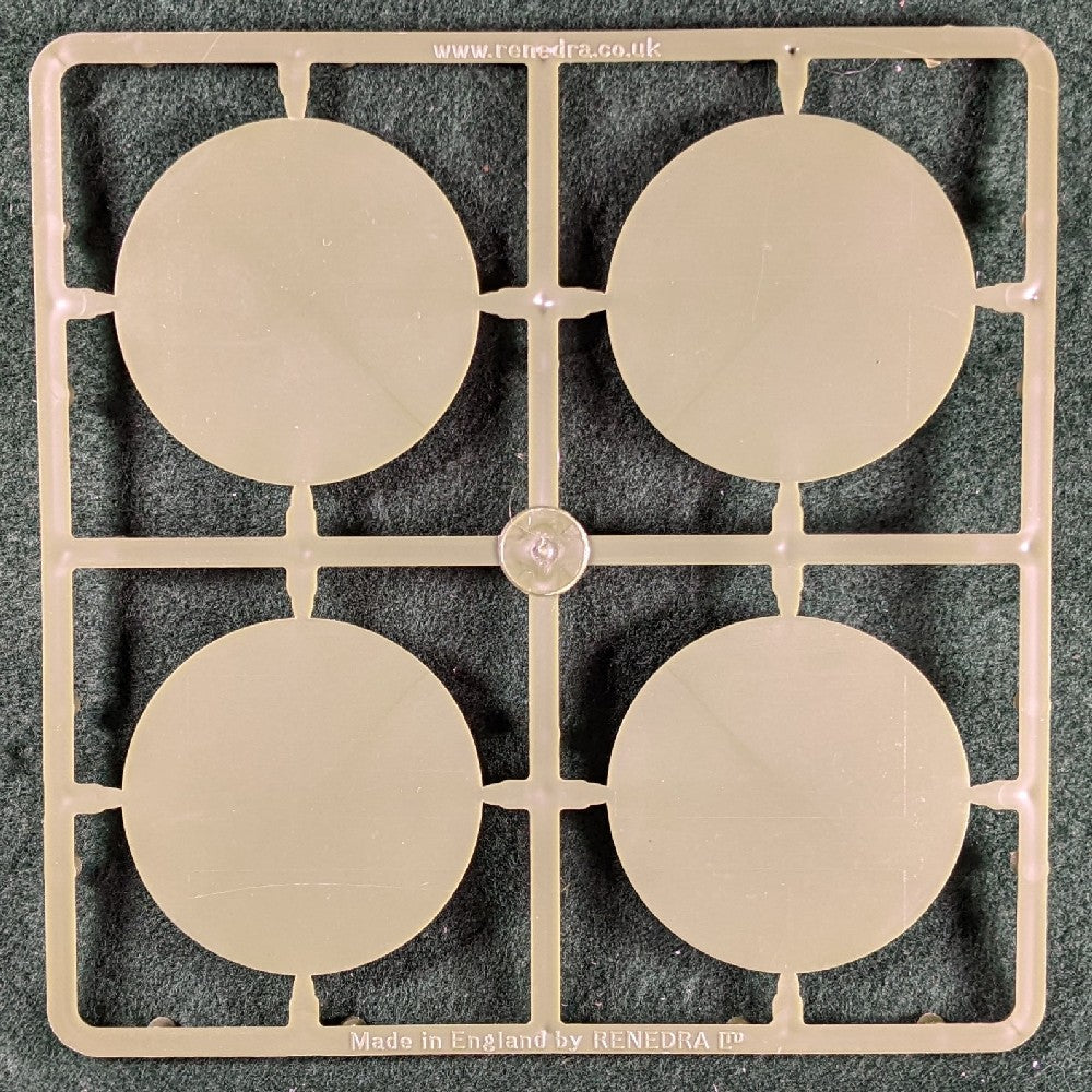 50mm Diameter Round Wargaming Bases (4) - 1 sprue - Renedra Bases – The ...