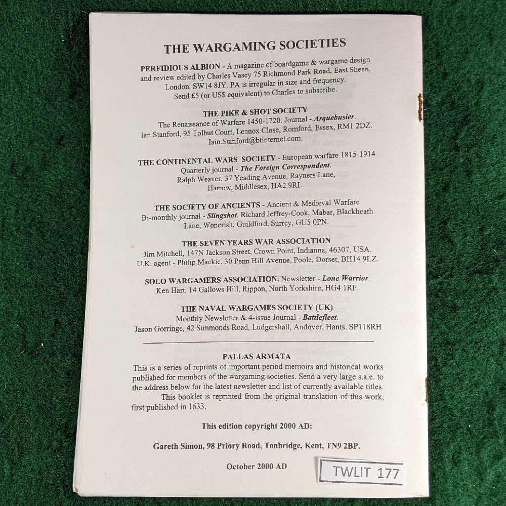 Pallas Armata Reprints - 4 small volumes of 17th century pamphlets - P ...