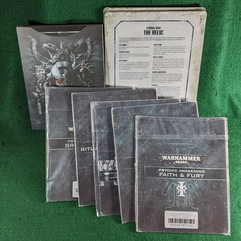 Warhammer 40K 8th edition Mission Tiles + All 5 Psychic Awakening Miss ...