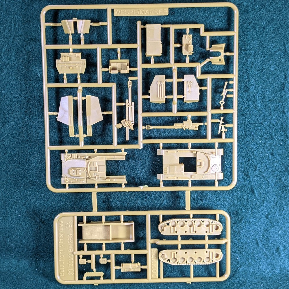German Wespe SPG/Marder II sprue - 1 vehicle - Flames of War FOW – The ...