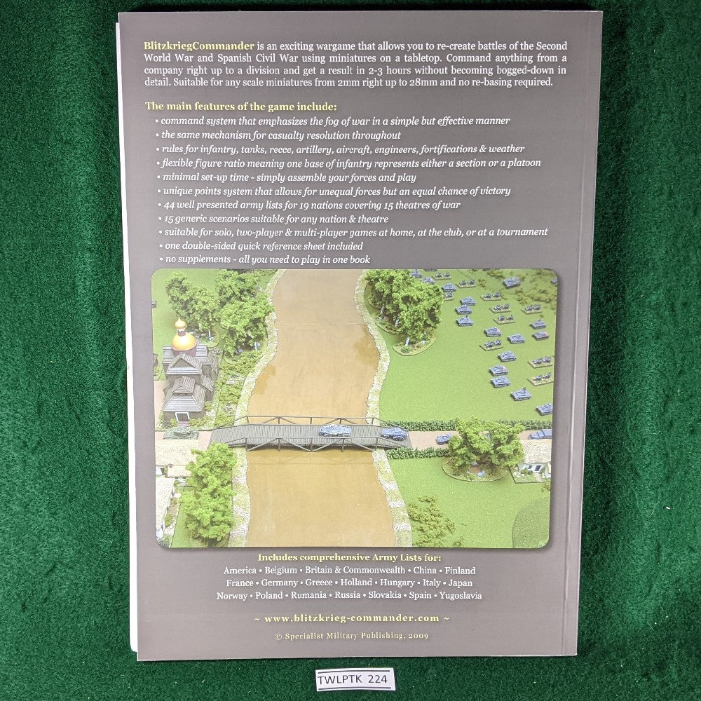 Blitzkrieg Commander 2nd edition - WWII Wargames Rules – The War Library