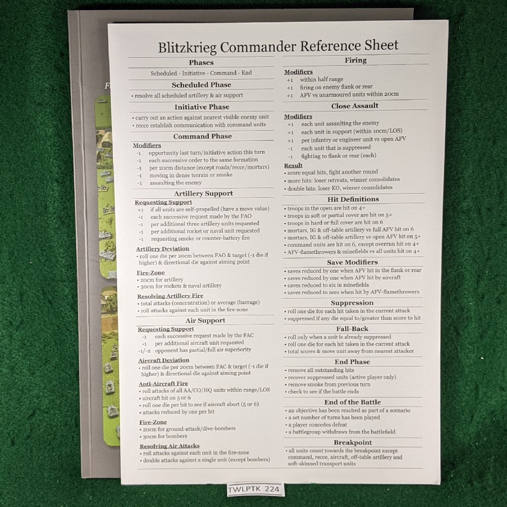 Blitzkrieg Commander 2nd edition - WWII Wargames Rules – The War Library