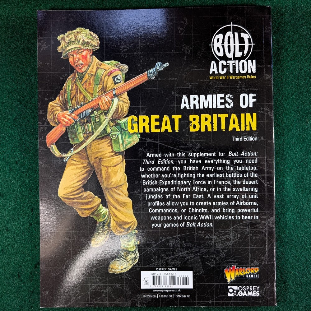 Armies of Great Britain 3rd Edition - Bolt Action book - Warlord Games ...