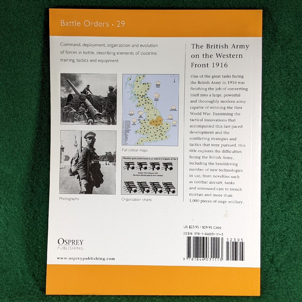 The British Army on the Western Front 1916 - Osprey - Battle Orders 29 ...