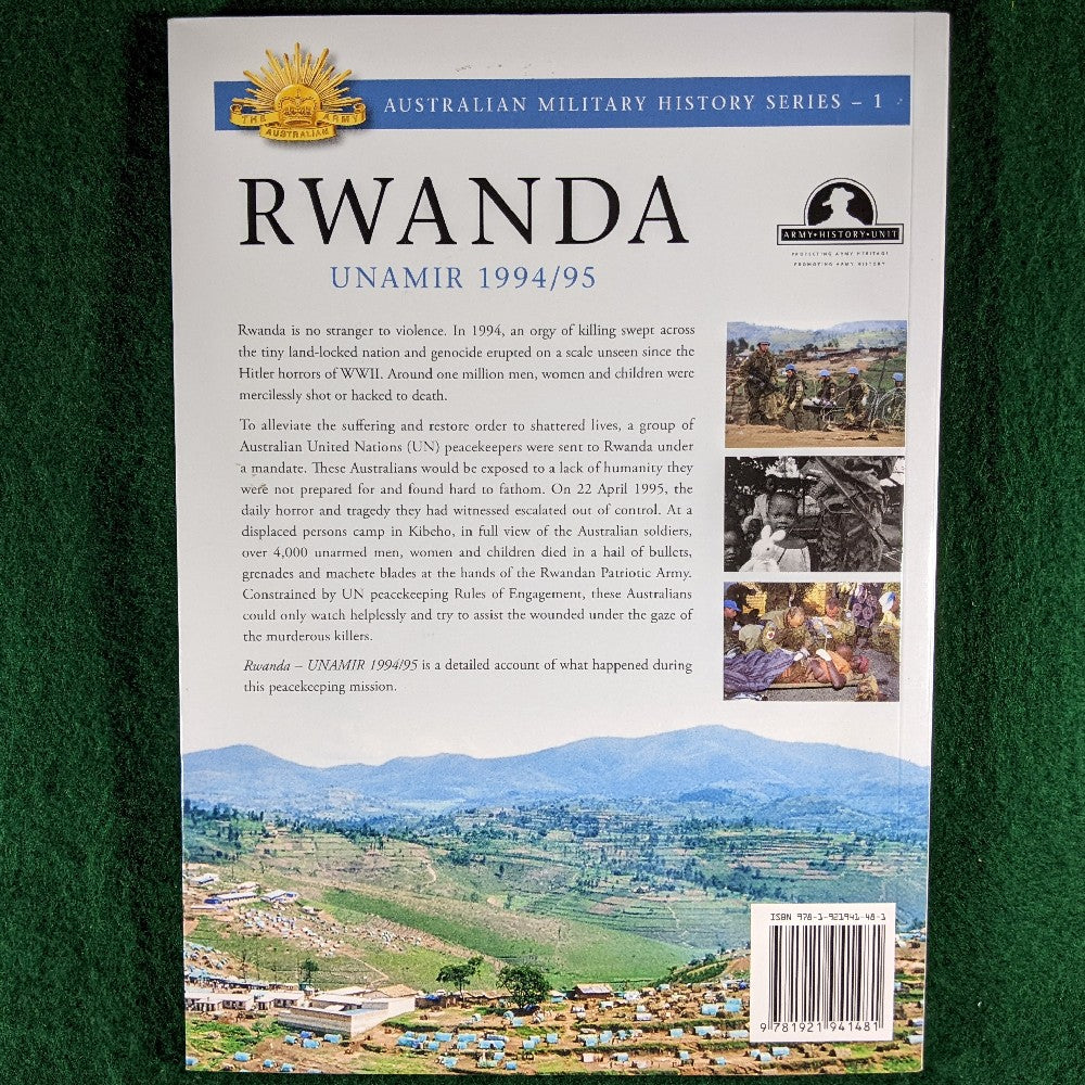 Rwanda Unamir 1994/95 - Australian Military History Series – The War ...