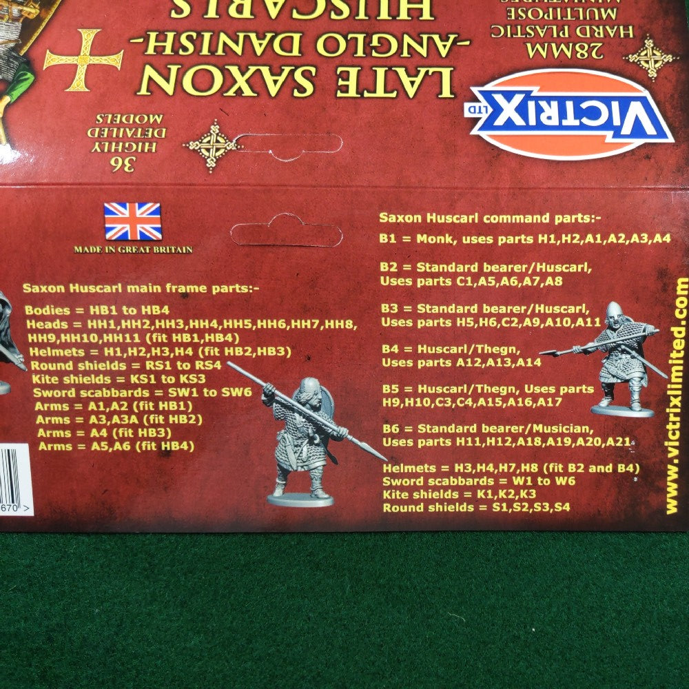 Late Saxon Anglo Danish Huscarl Sprue - 4 figures - Victrix – The War ...