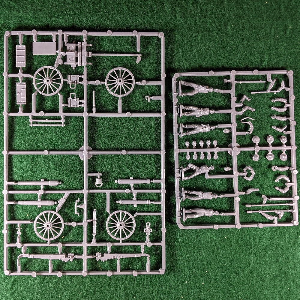 American Civil War ACW Artillery - 1 Sprue - 1 gun + limber Perry Mini ...