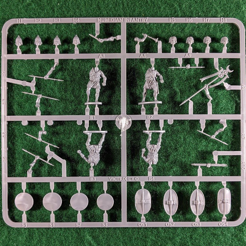 Numidian Infantry Sprue - 4 figures - Victrix – The War Library