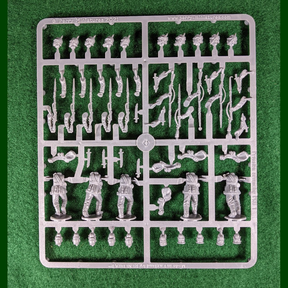 Franco-Prussian War Prussian Infantry Advancing - 1 sprue - 5 figures ...