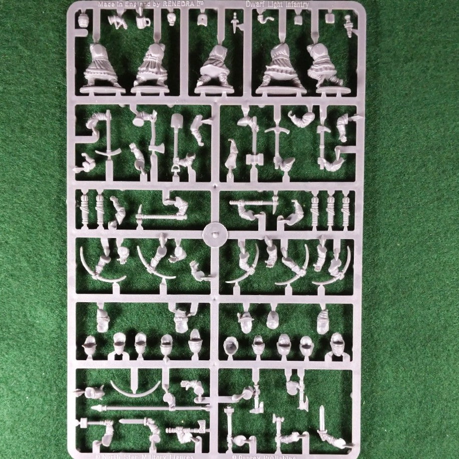 Oathmark Dwarf Light Infantry sprue - 5 figures – The War Library