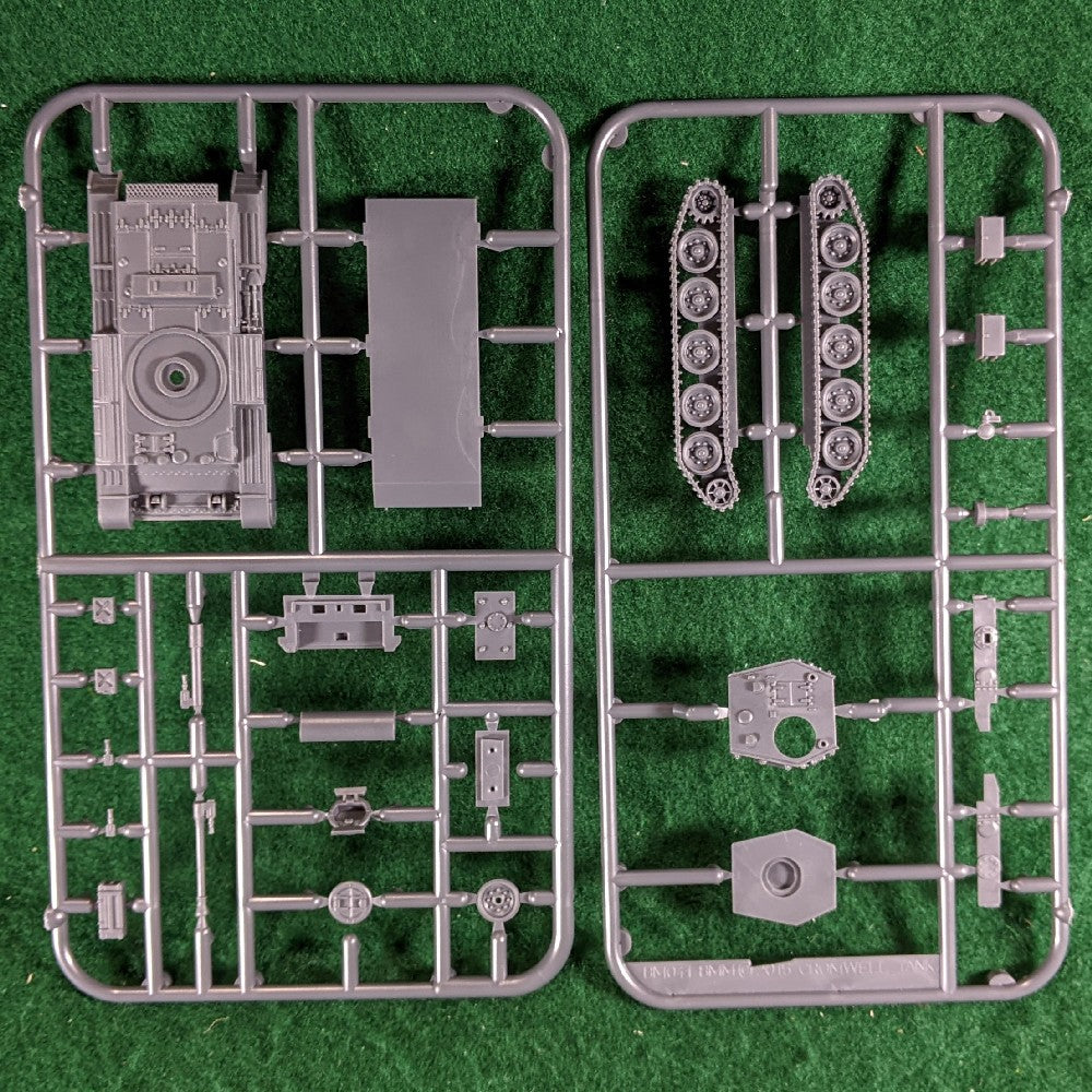 British Cromwell / Cromwell CS tank sprue - 1 plastic sprue - Flames o ...