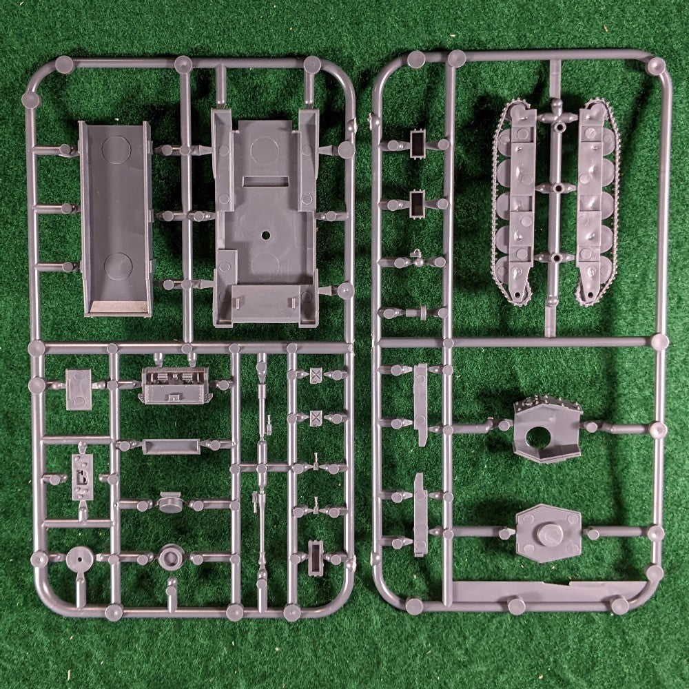 British Cromwell / Cromwell CS tank sprue - 1 plastic sprue - Flames o ...